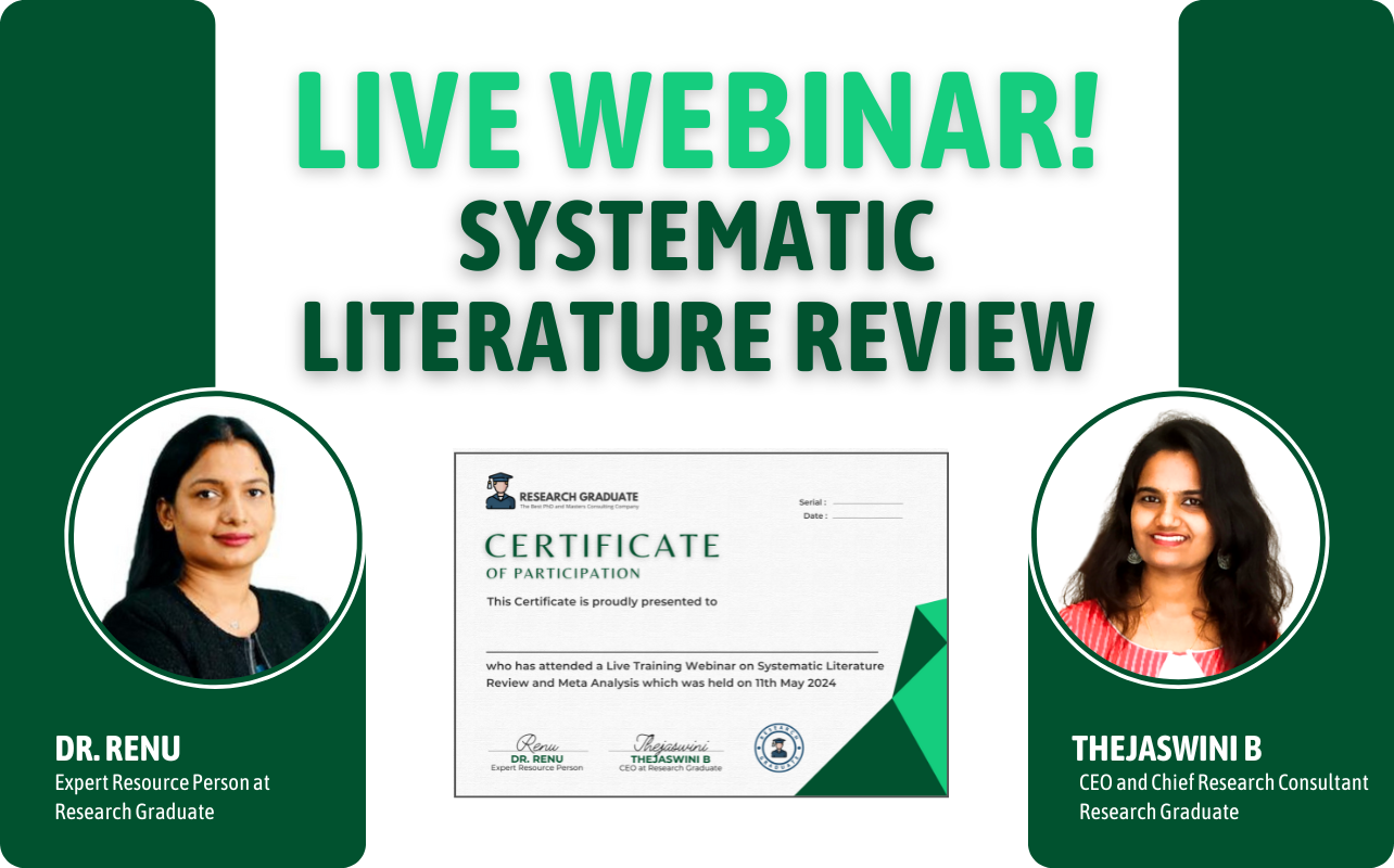 Live Webinar On Systematic Literature Review And Meta Analysis