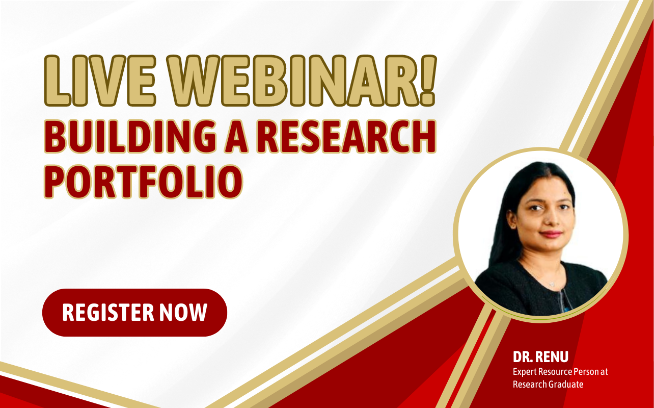 Live Webinar on Building a Research Portfolio - Research Graduate